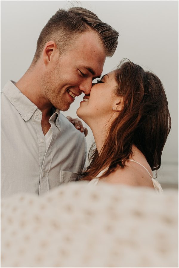 Foggy Ferry Beach Engagement Photos | Lauren + Matthew - Katelyn ...
