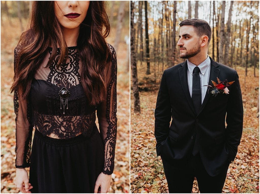 Halloween Inspired Wedding Inspiration - Katelyn Mallett Photography
