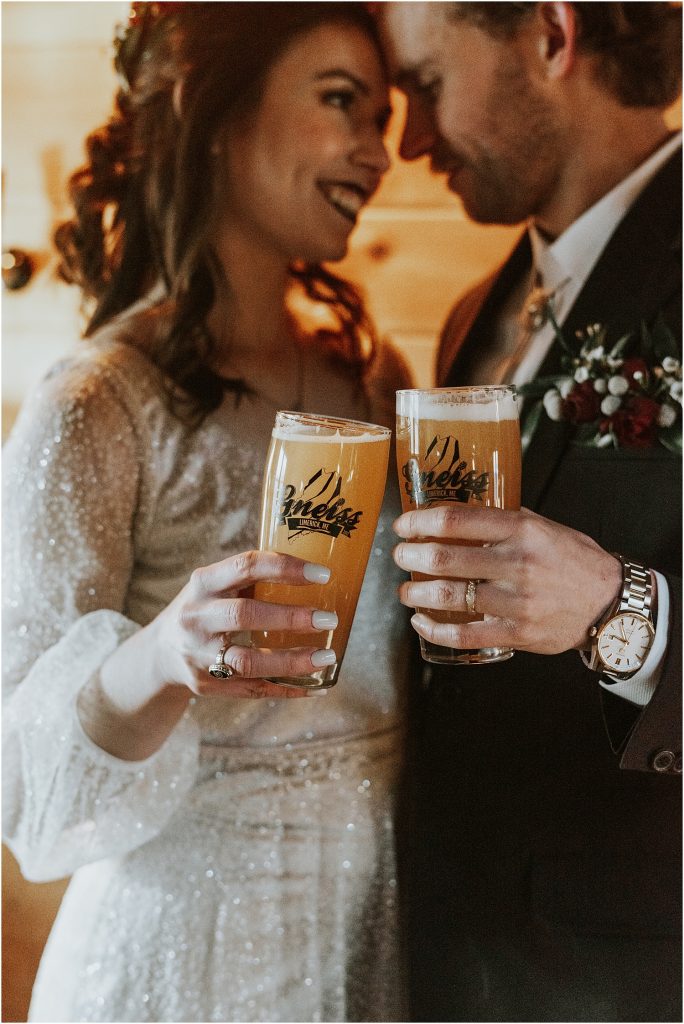 Maine Winter Elopement at Maple Rock Farm - Katelyn Mallet Photography